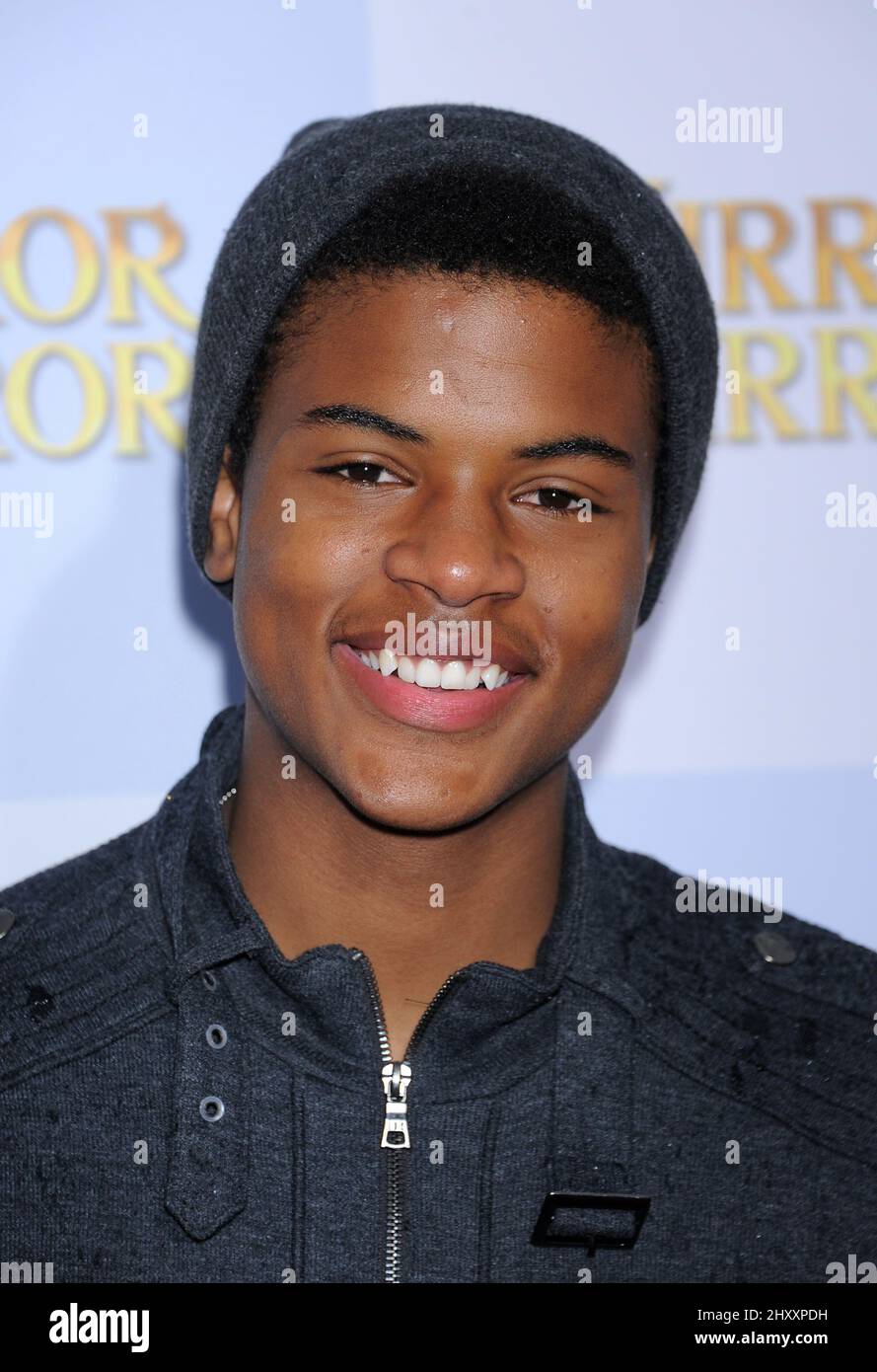 Trevor Jackson attending the "Mirror Mirror" Los Angeles premiere held ...