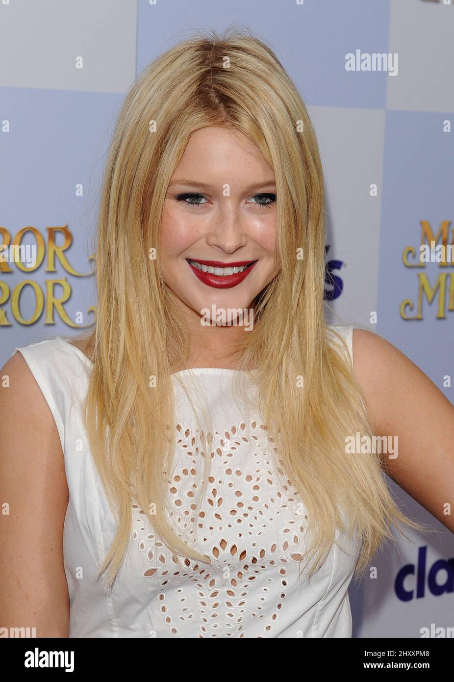Renee Olstead attending the "Mirror Mirror" Los Angeles premiere held ...