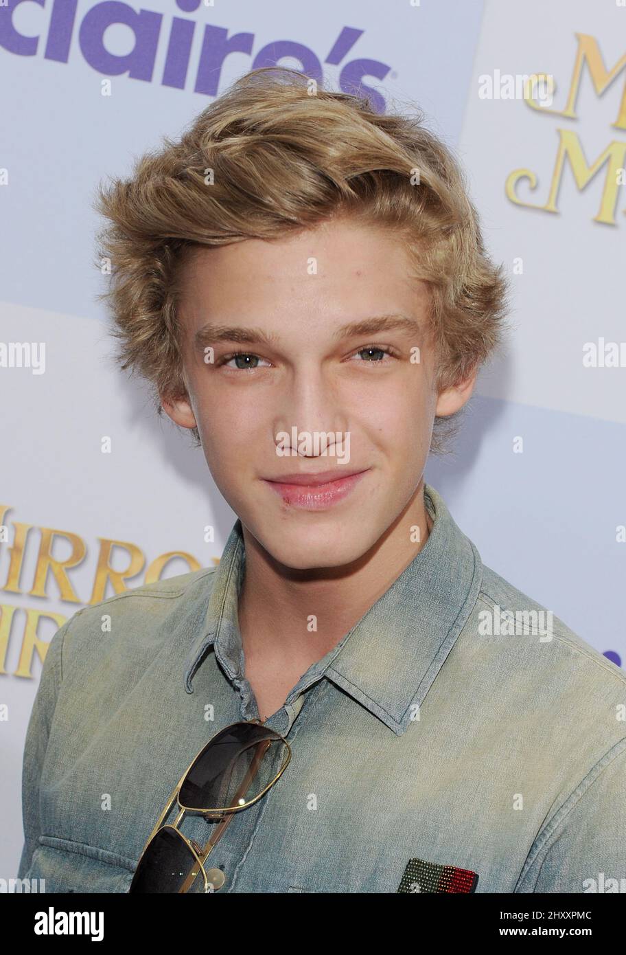 Cody Simpson attending the "Mirror Mirror" Los Angeles premiere held at ...