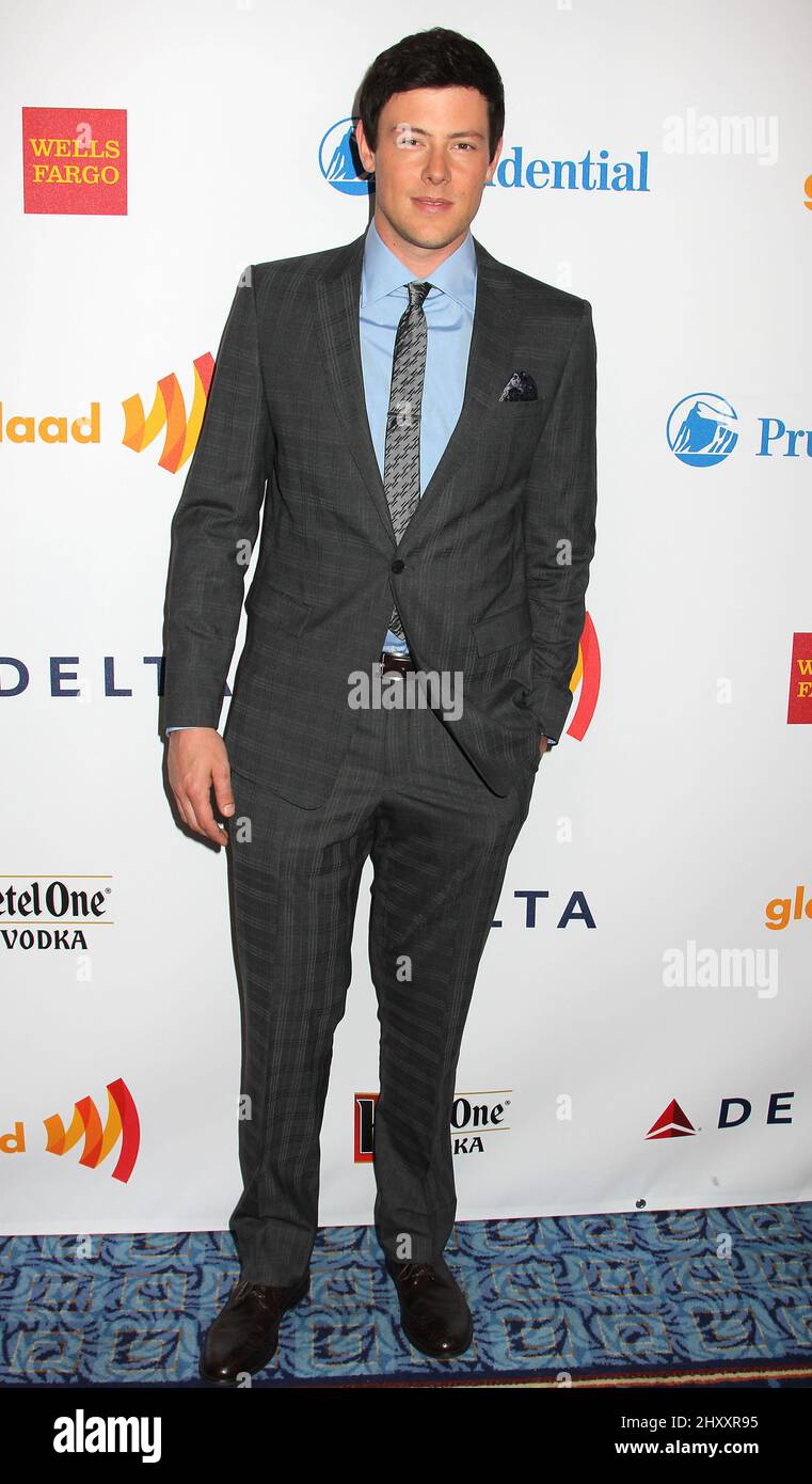 Cory Monteith during the 23rd Annual GLAAD Media Awards held at the ...