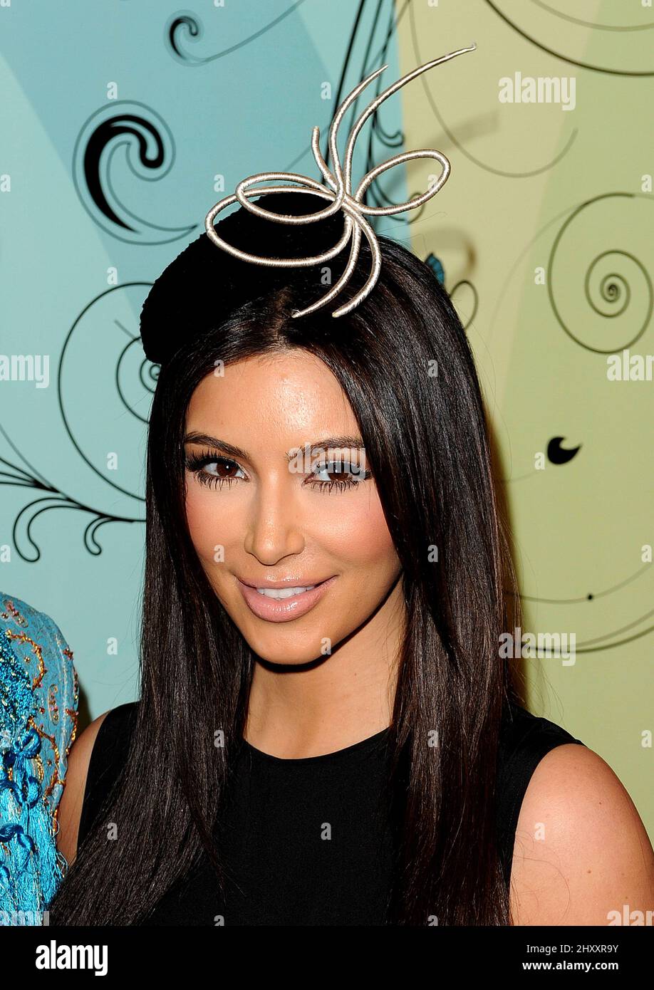 Kim Kardashian during Perez Hilton's Mad Hatter Tea Party Birthday ...