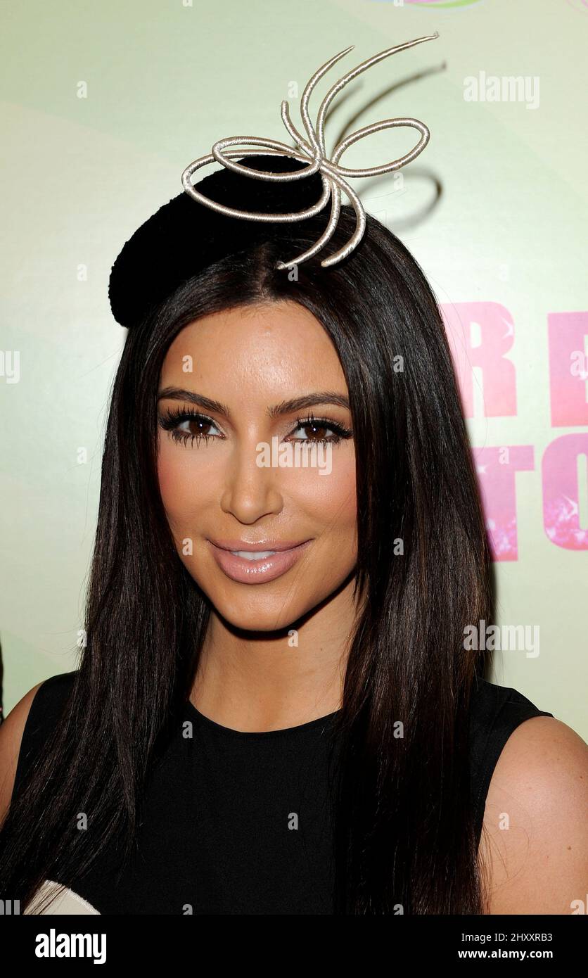 Kim Kardashian during Perez Hilton's Mad Hatter Tea Party Birthday ...