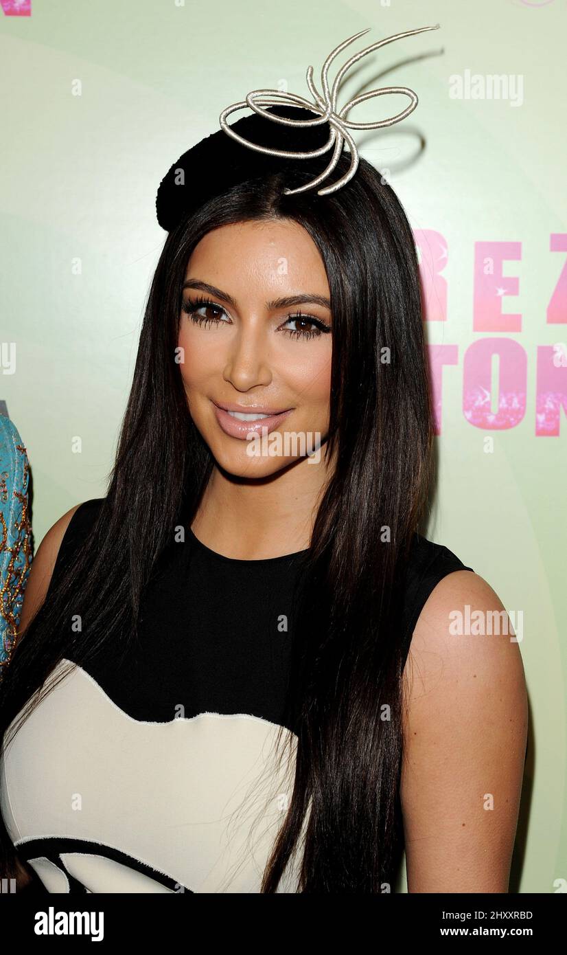 Kim Kardashian during Perez Hilton's Mad Hatter Tea Party Birthday ...