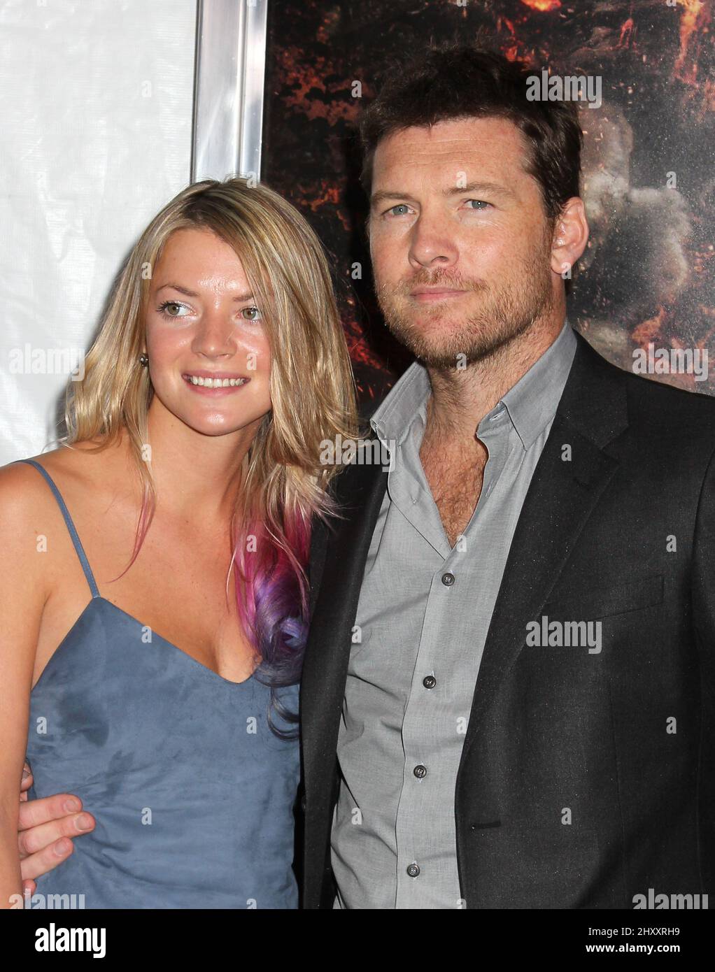 Crystal Humphries and Sam Worthington attending the "Wrath of the ...
