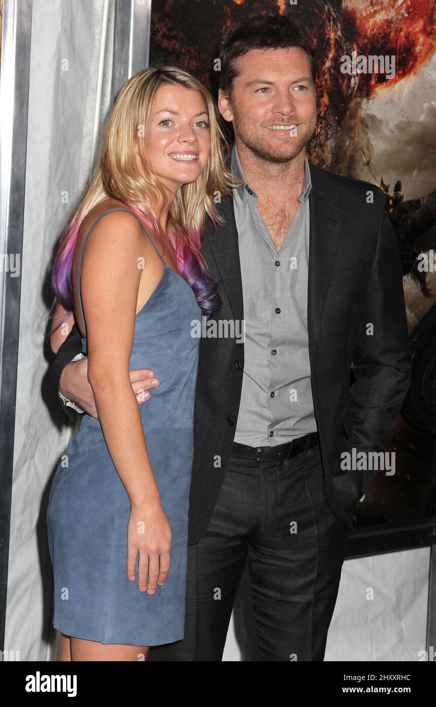 Crystal Humphries and Sam Worthington attending the "Wrath of the ...