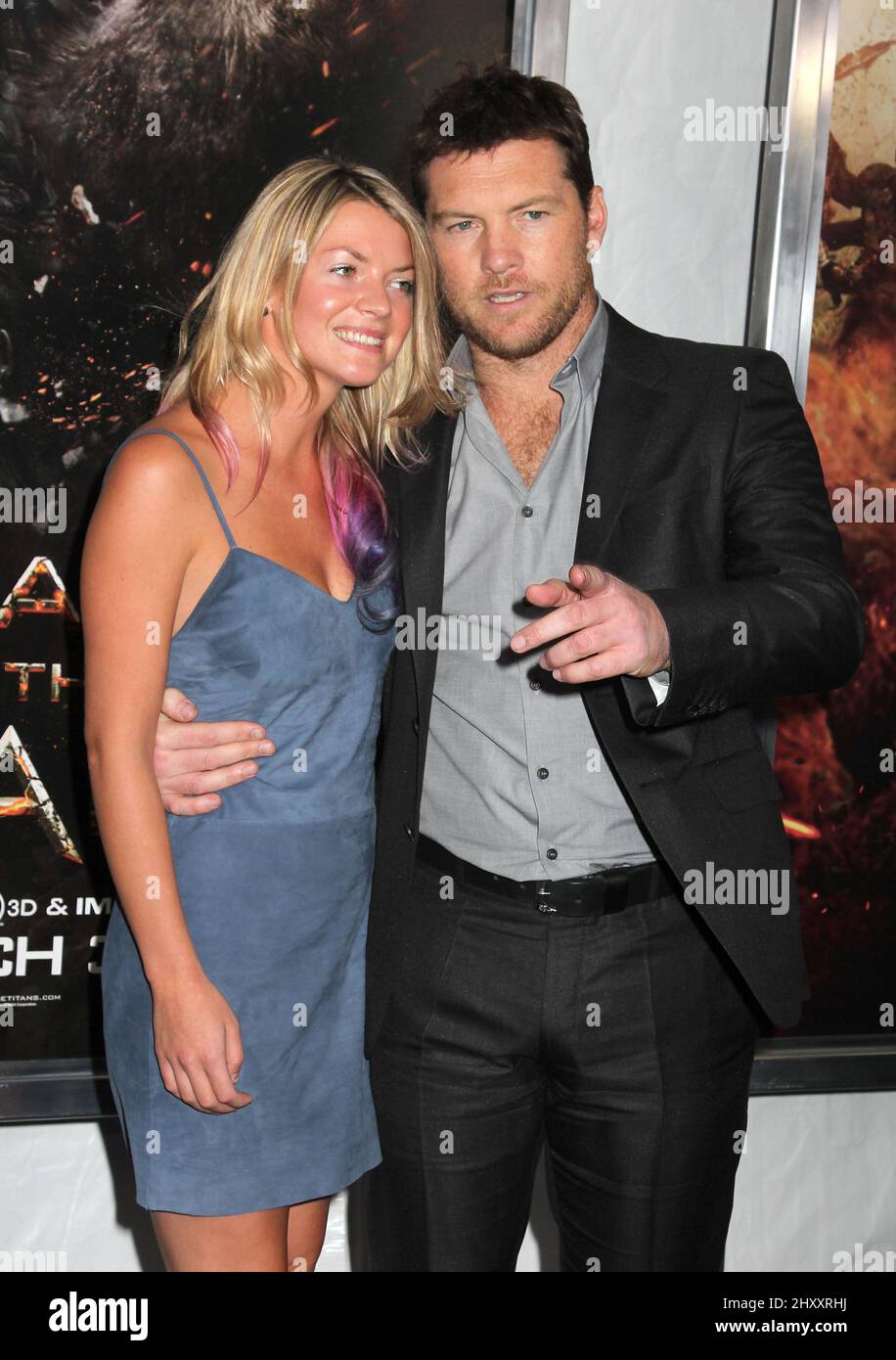 Crystal Humphries and Sam Worthington attending the "Wrath of the ...