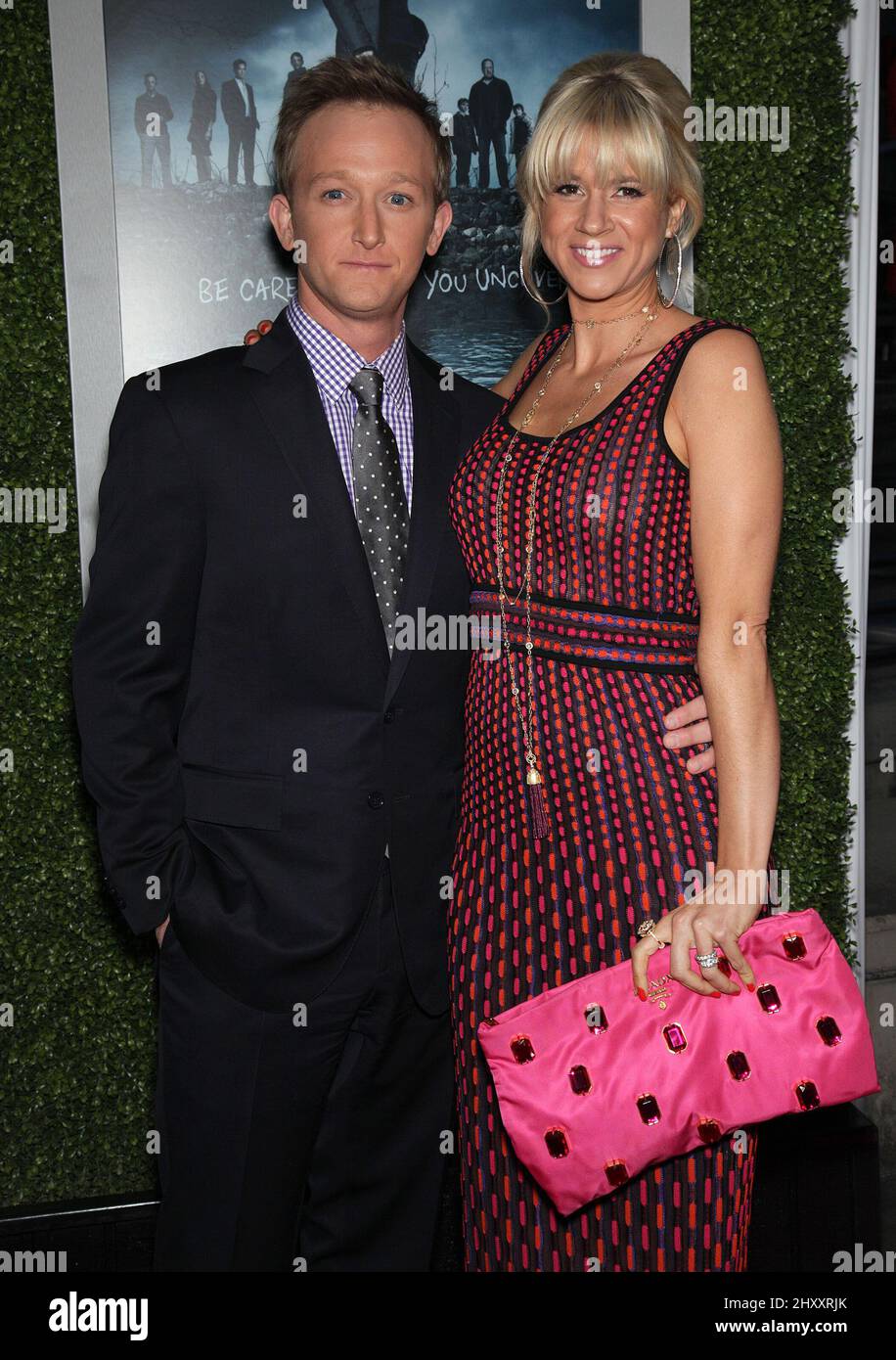 Eric Ladin & Wife attending "The Killing" Season 2 Premiere held at the ...