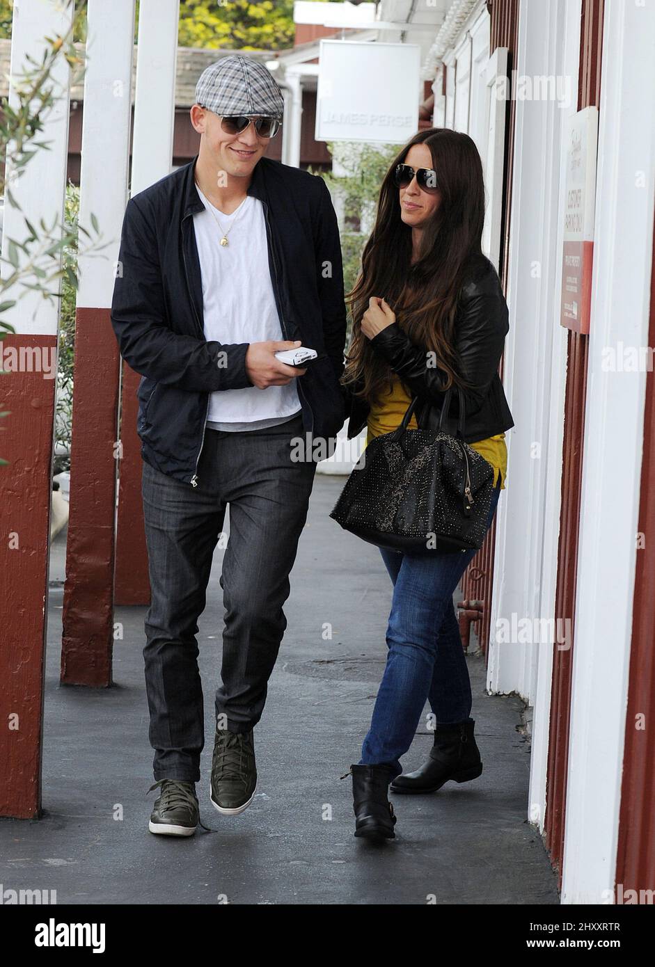 Alanis Morissette and husband Mario "MC Souleye" Treadway are seen ...