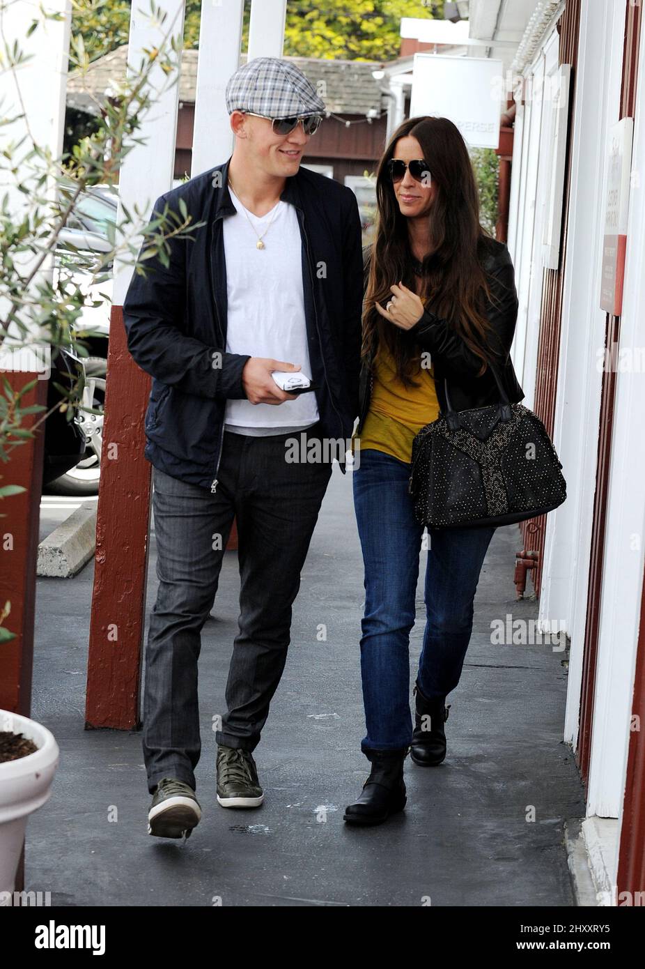 Alanis Morissette and husband Mario "MC Souleye" Treadway are seen ...