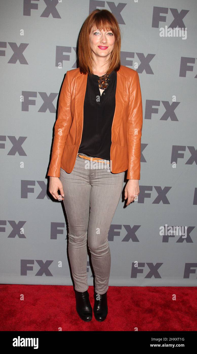Judy Greer at the 2012 FX Ad Sales Upfront held at Lucky Strike Bowl in ...
