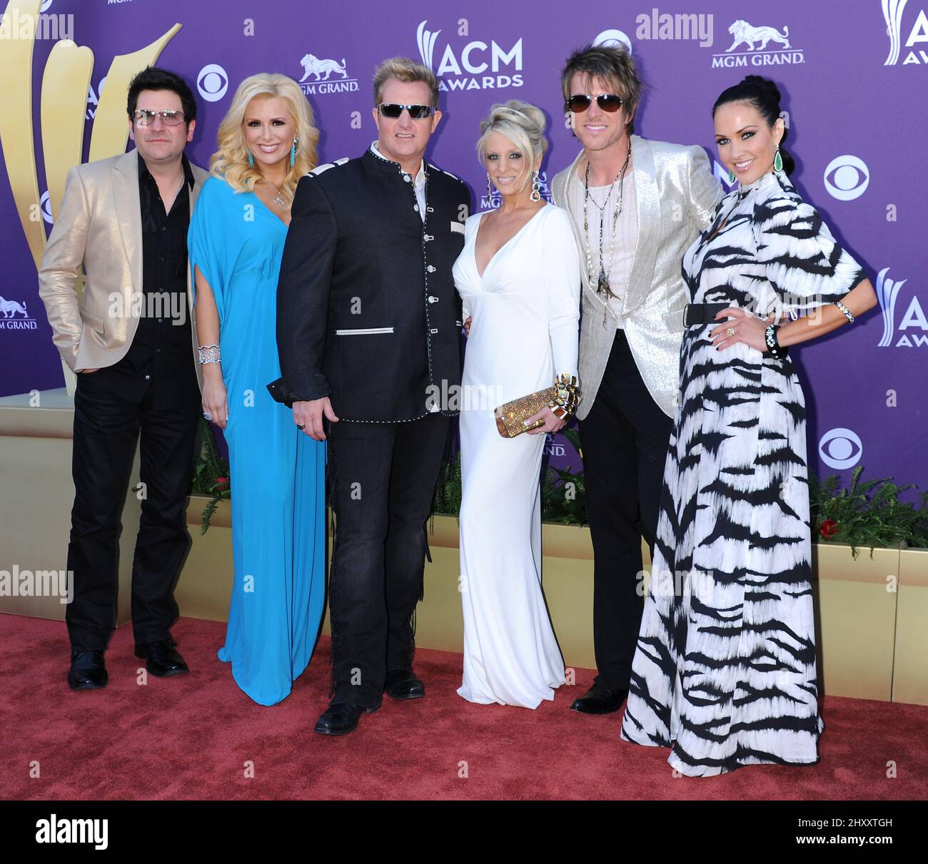Rascal Flatts and Wives arriving at The 47th Annual Academy of Country ...