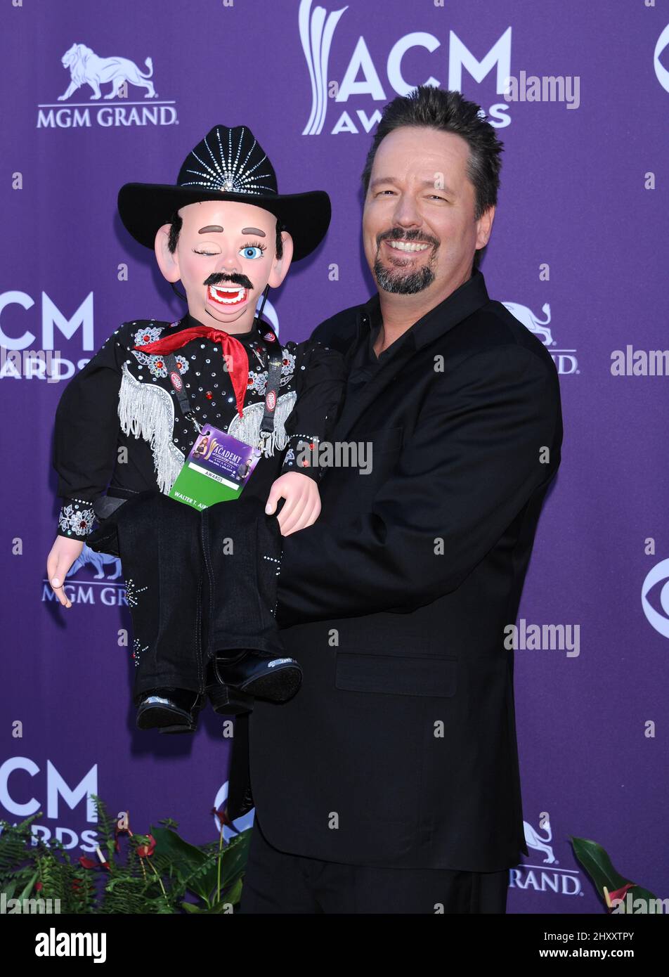 Terry Fator arriving at The 47th Annual Academy of Country Music Awards ...