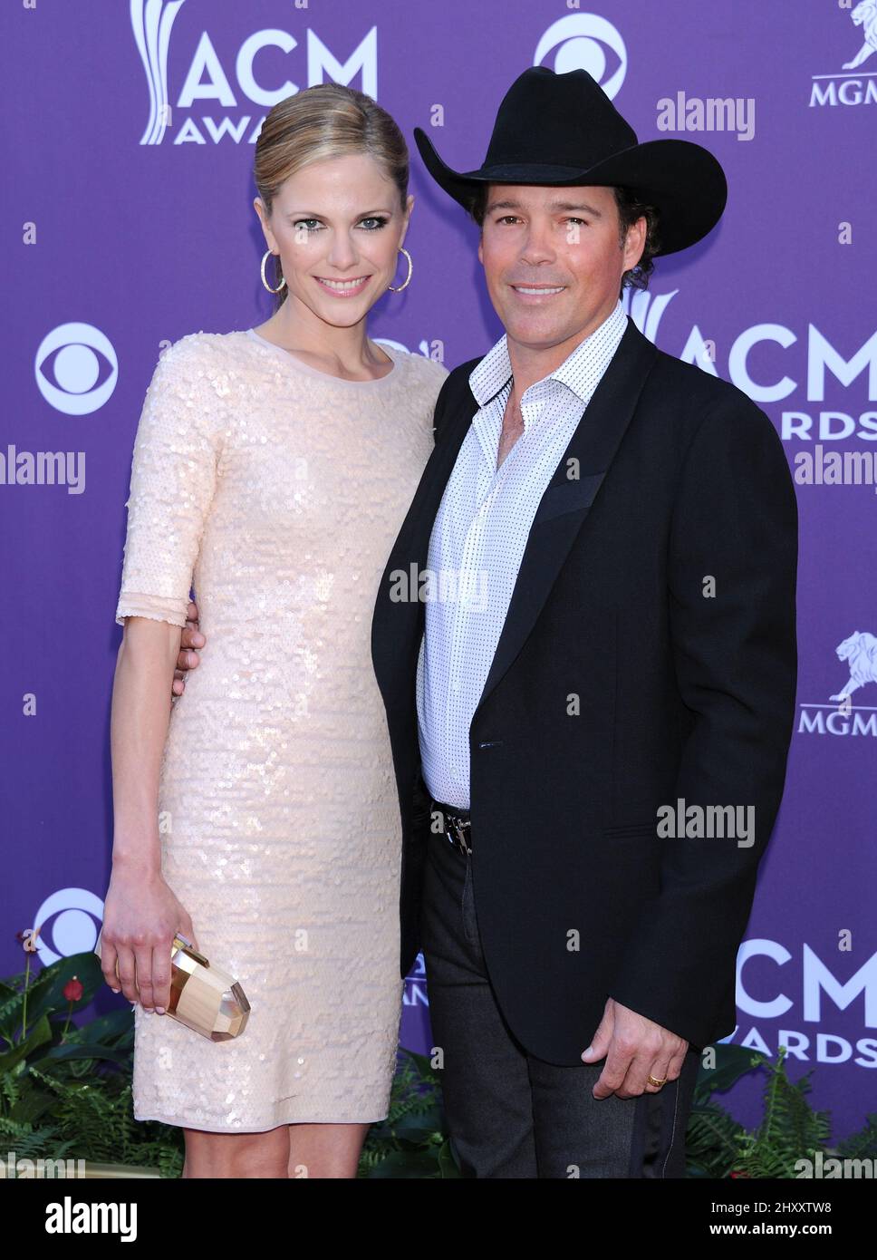 Clay Walker and wife Jessica arriving at The 47th Annual Academy of ...