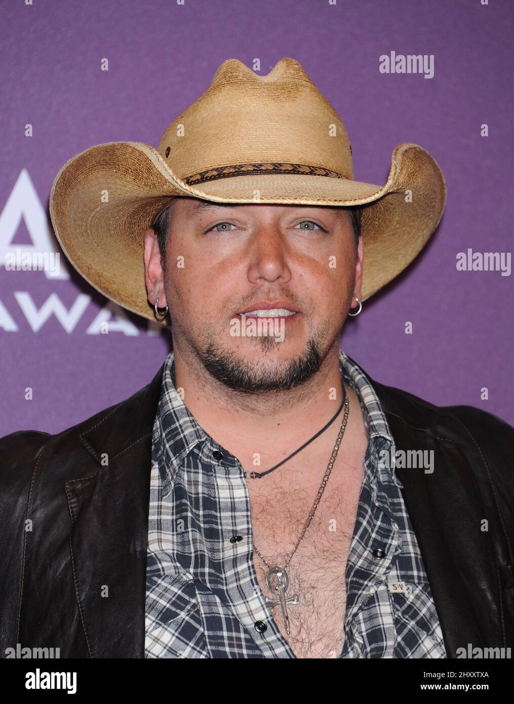 Jason Aldean in the press room during The 47th Annual Academy of ...