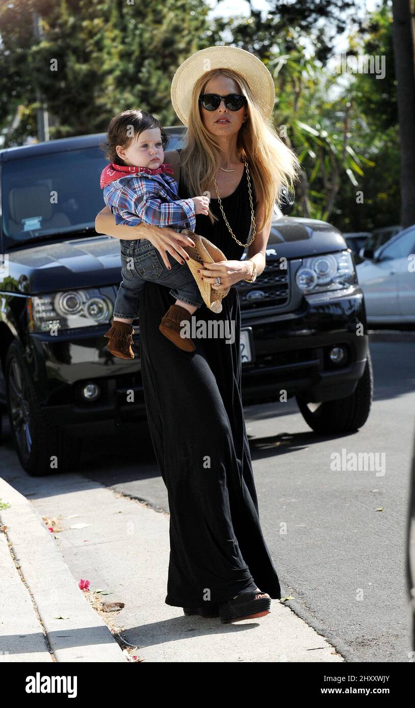 Rachel Zoe and son Skyler on their way to a Easter Party in Los Angeles ...