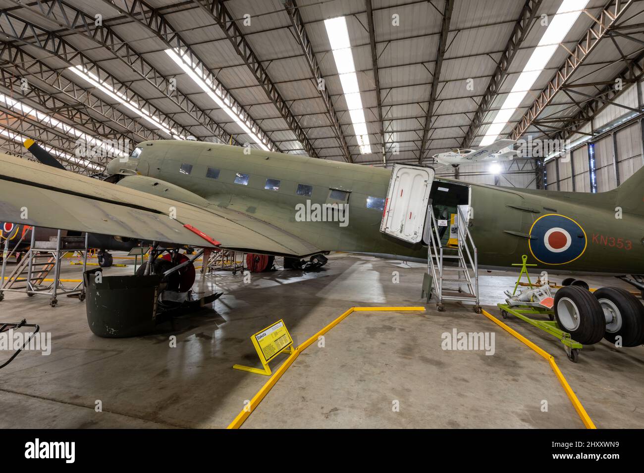 York.Yorkshire.United Kingdom.February 16th 2022.A Douglas Dakota 4 ...