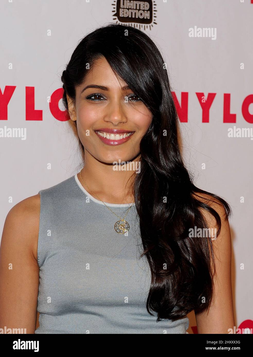 Freida Pinto attending the NYLON Magazine 13th Anniversary Celebration ...