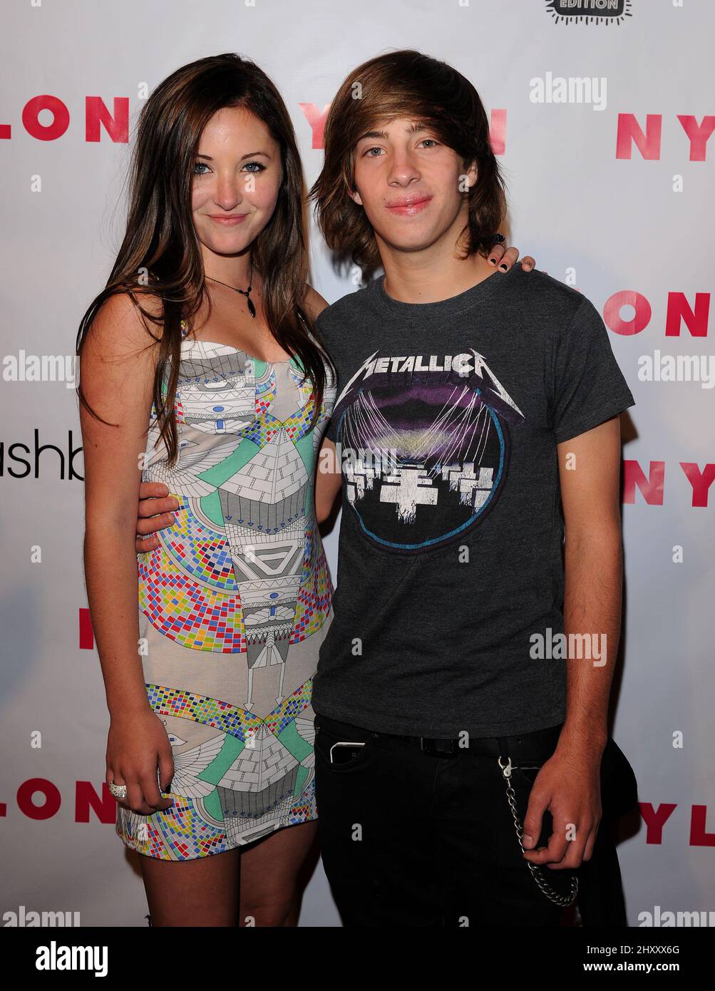 Rachel G. Fox and Jimmy Bennett attending the NYLON Magazine 13th ...