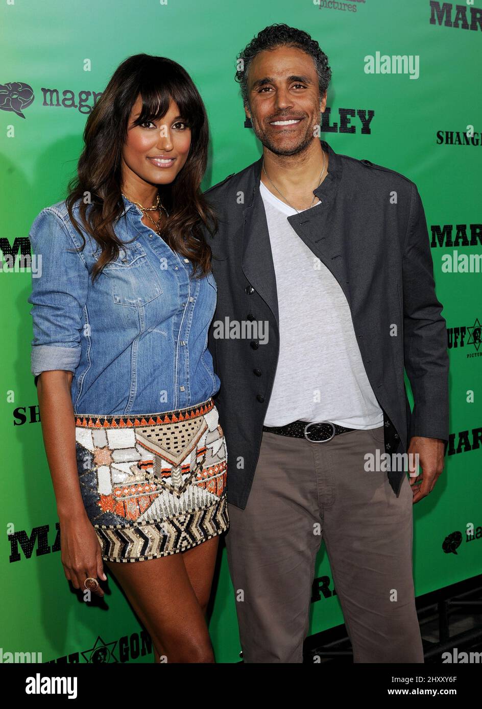 Rick Fox and sister Jeanene during the "Marley" Los Angeles Premiere ...