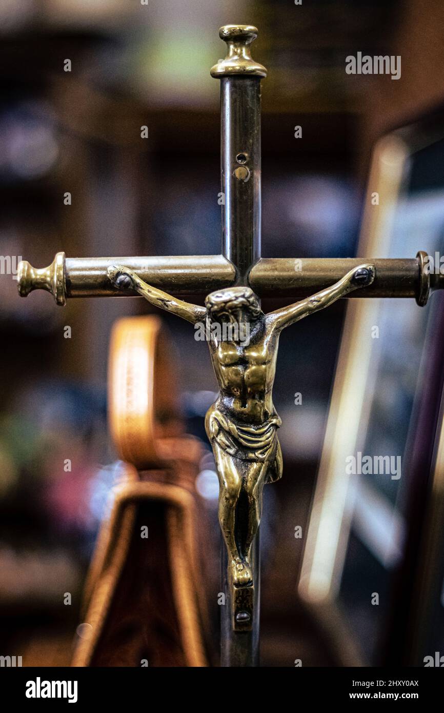 Close up shot of Jesus Christ cross Stock Photo - Alamy