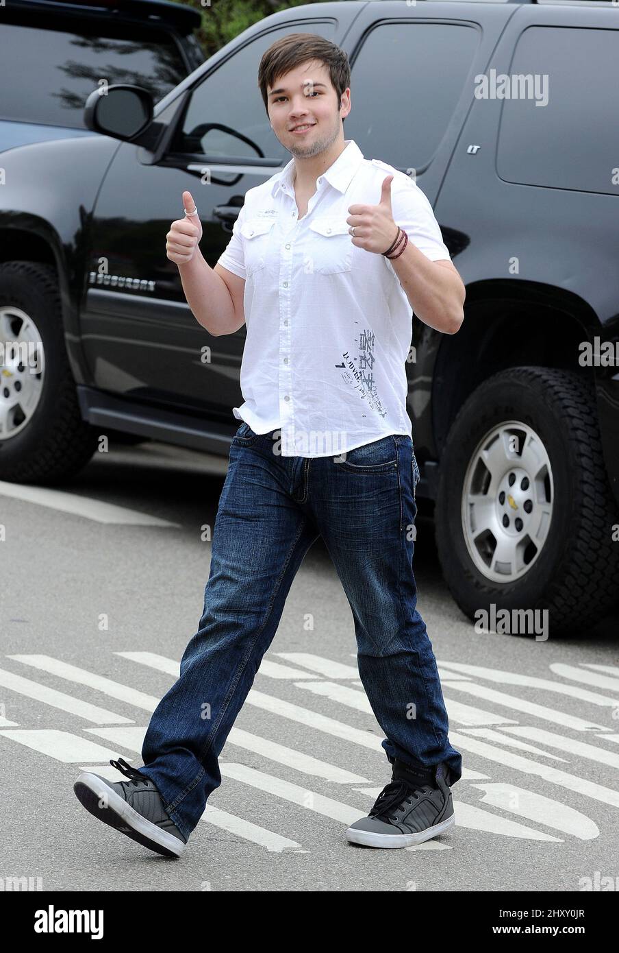 Nathan Kress sighted in Santa Monica, California Stock Photo - Alamy