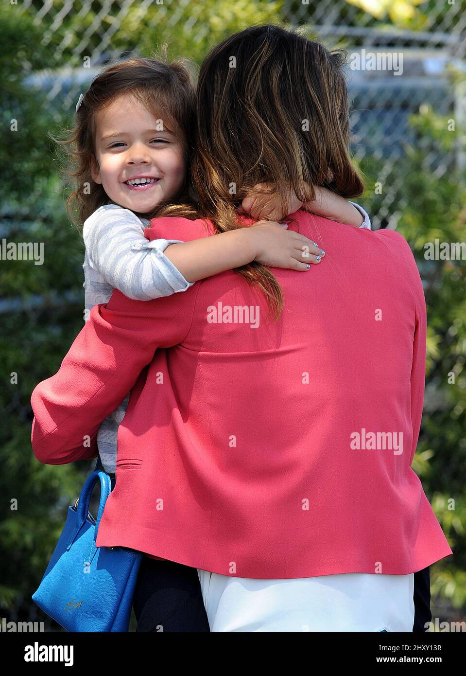 Jessica Alba and her daughter Honor is seen out and about in Santa ...