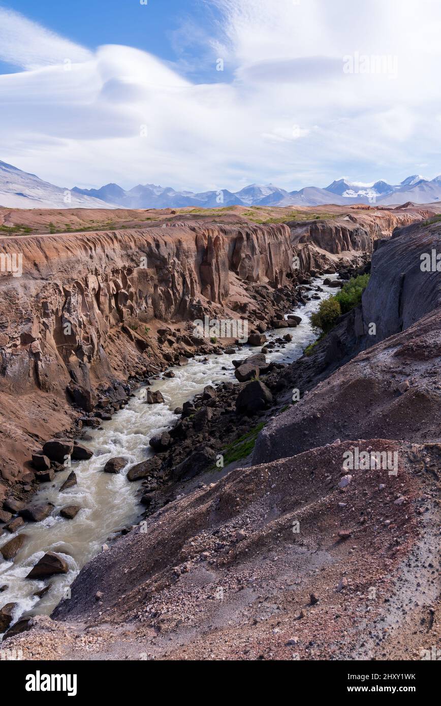 Famous Valley of ten thousand smokes in the Katmai National Park in ...