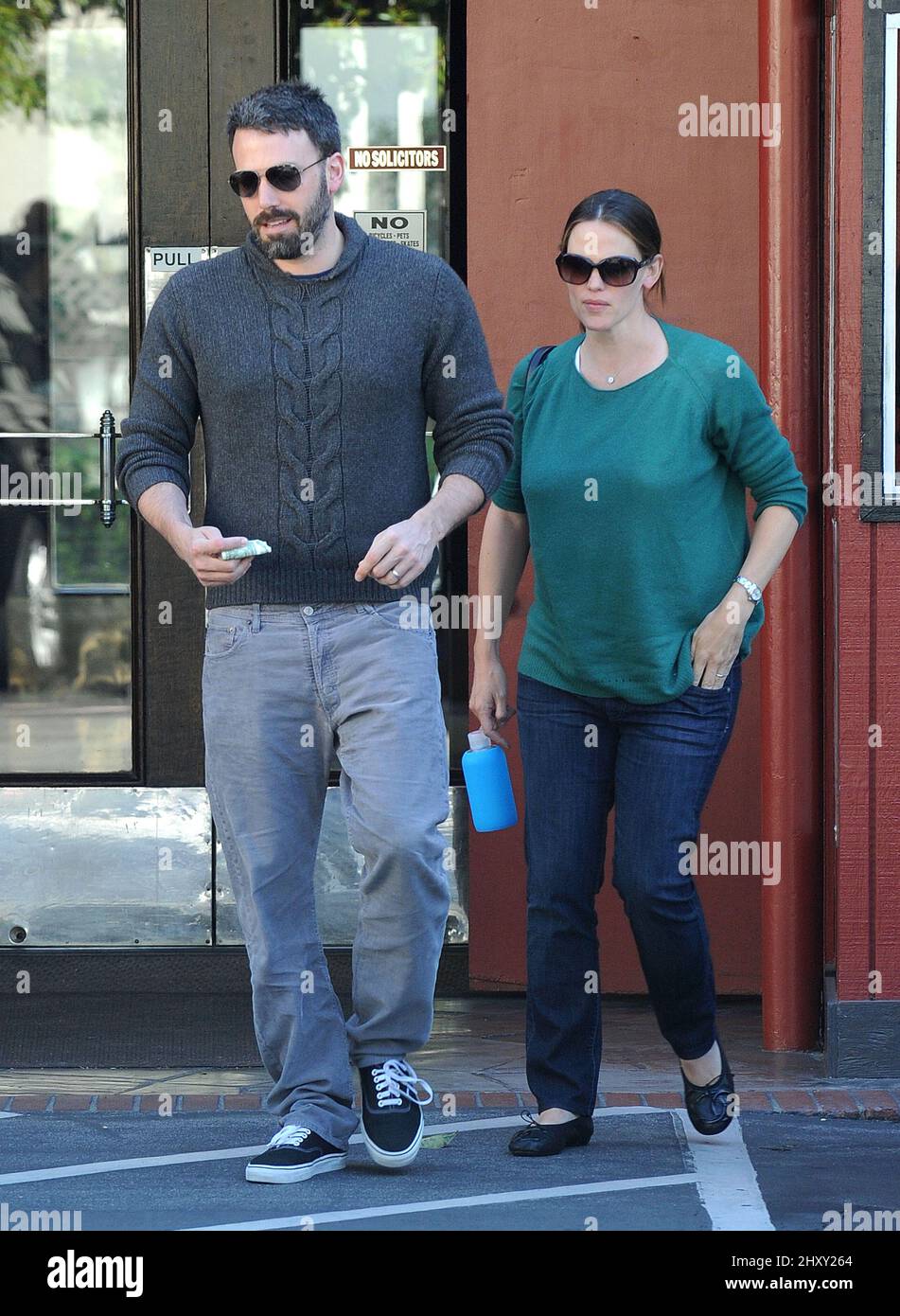 Jennifer Garner and Ben Affleck are seen leaving a doctors office in ...