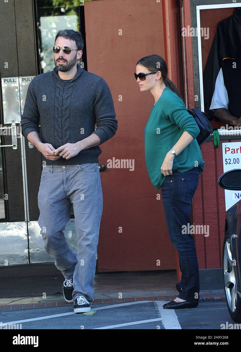 Jennifer Garner and Ben Affleck are seen leaving a doctors office in ...