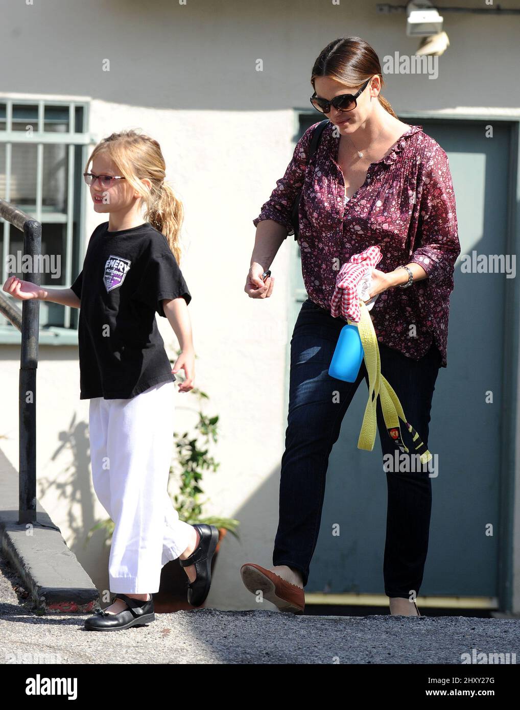 Jennifer Garner and Violet Affleck seen leaving a Karate class in Santa ...
