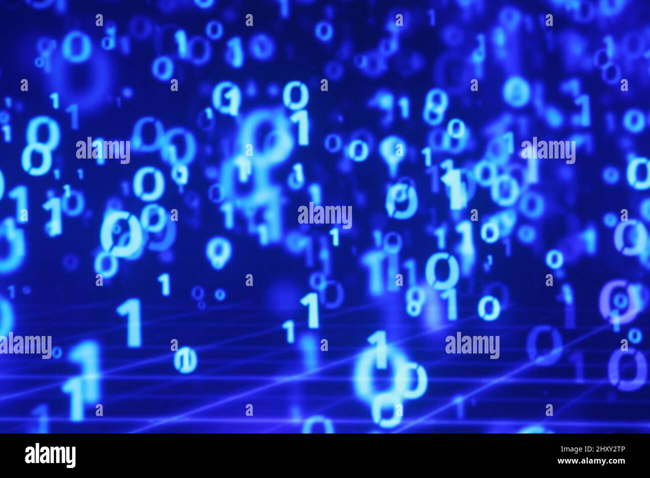 Conceptual illustration of a blurred digital background Stock Photo - Alamy