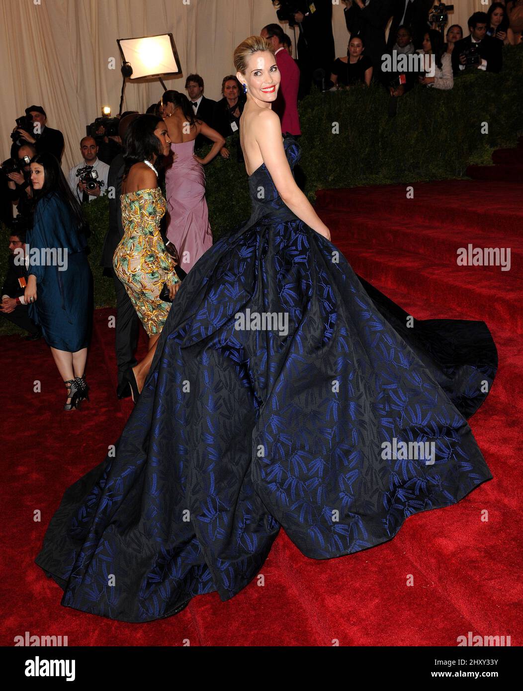 Leslie Bibb arriving at the Costume Institute Benefit, held at the ...