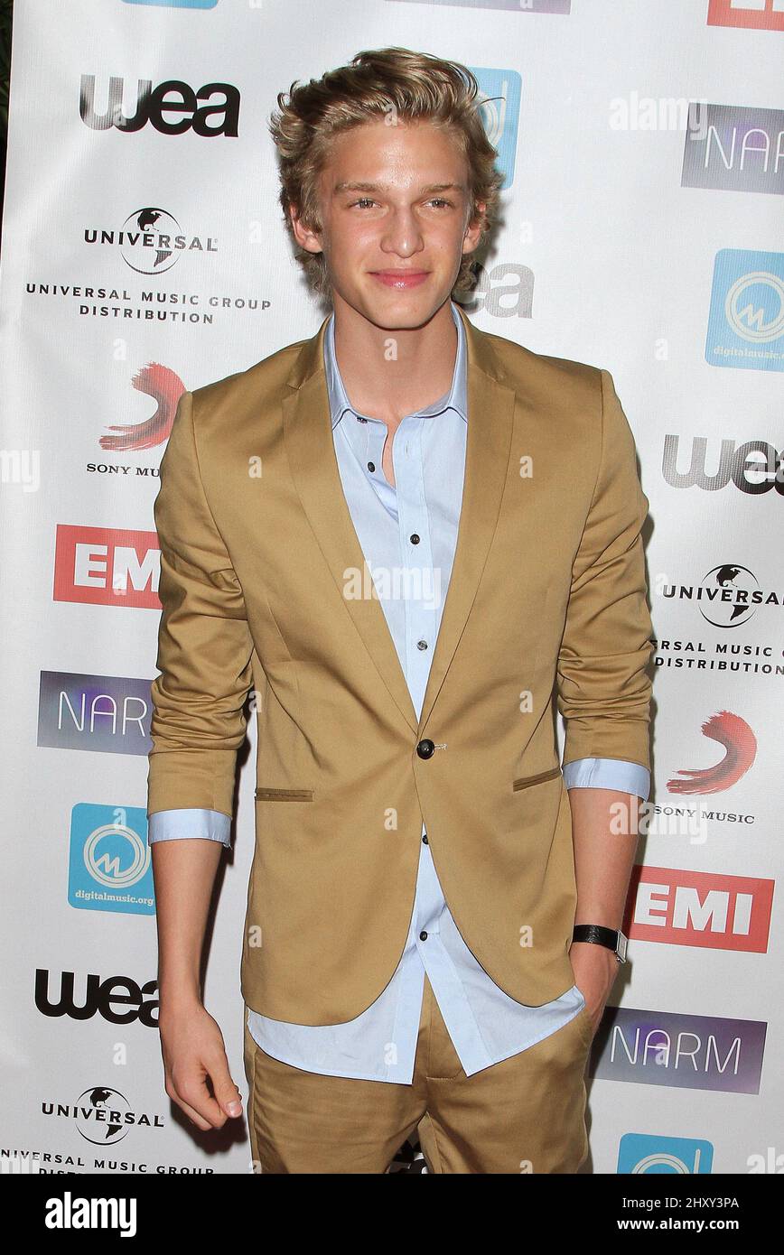 Cody Simpson attends the NARM Music Biz Awards dinner party held at the ...
