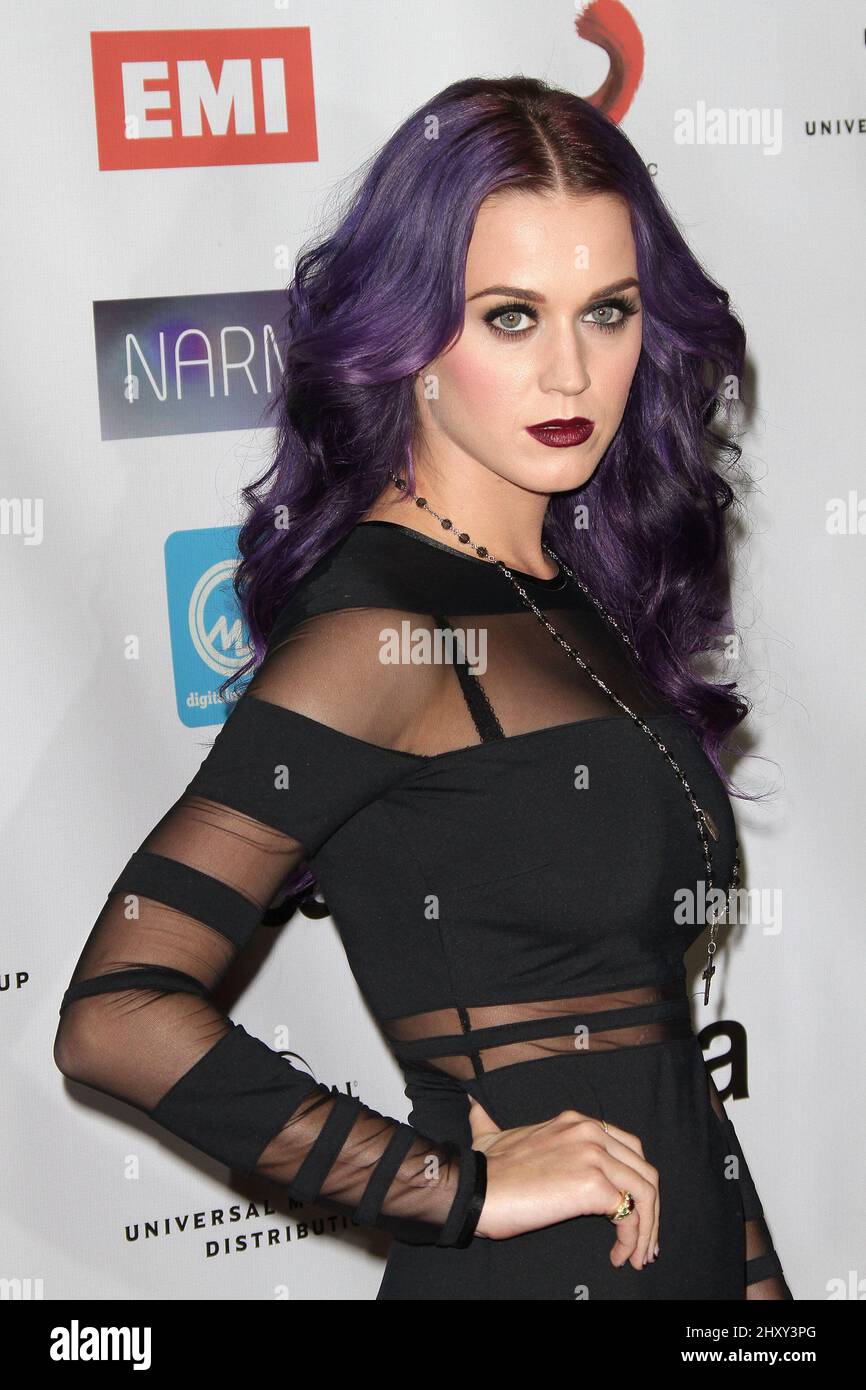 Katy Perry attends the NARM Music Biz Awards dinner party held at the ...