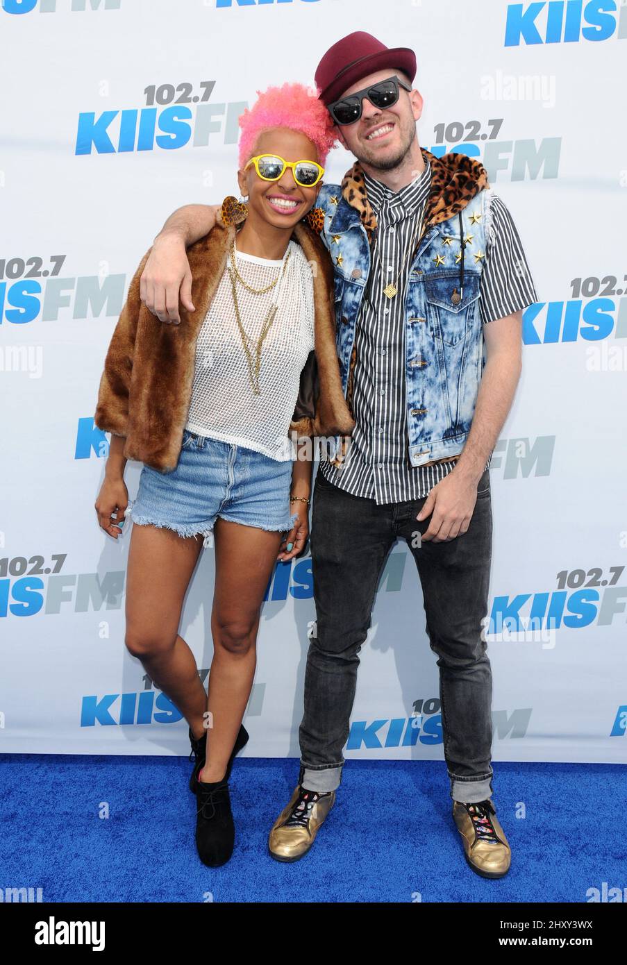 Novena Carmel, Ricky Reed attending the 102.7 KIIS FM's Wango Tango ...