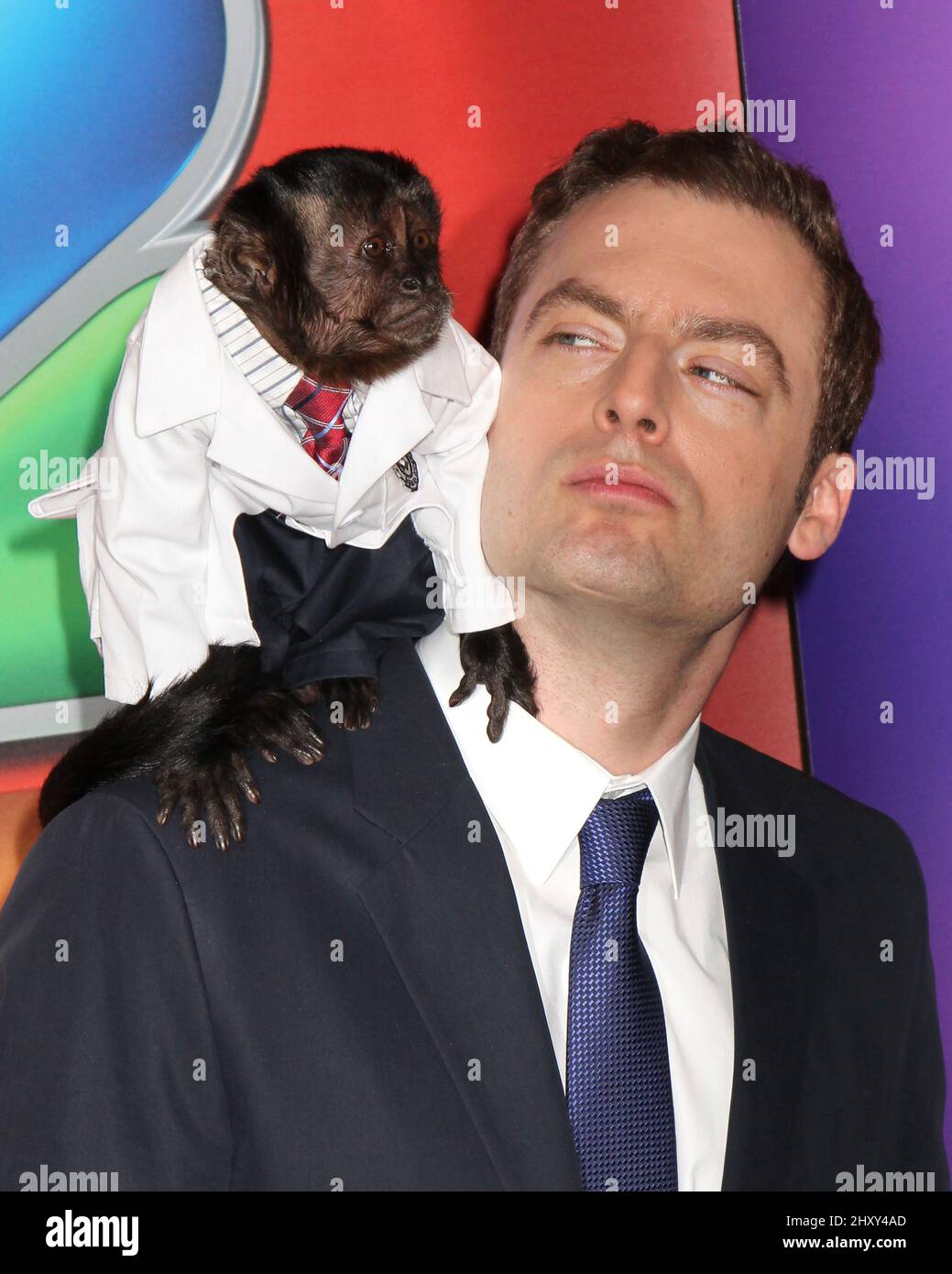 Crystal and Justin Kirk attending the NBC's Upfront presentation held ...