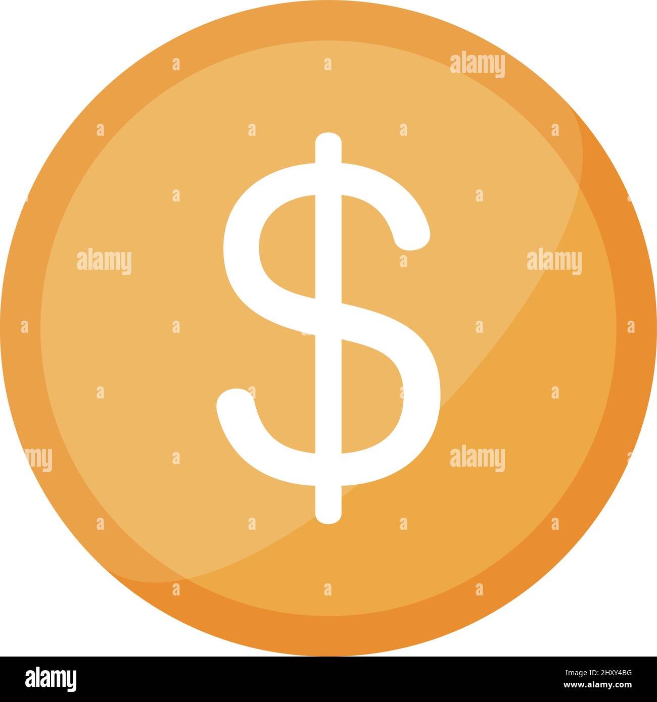 Vector image of money with a dollar sign written on it. Editable vector ...
