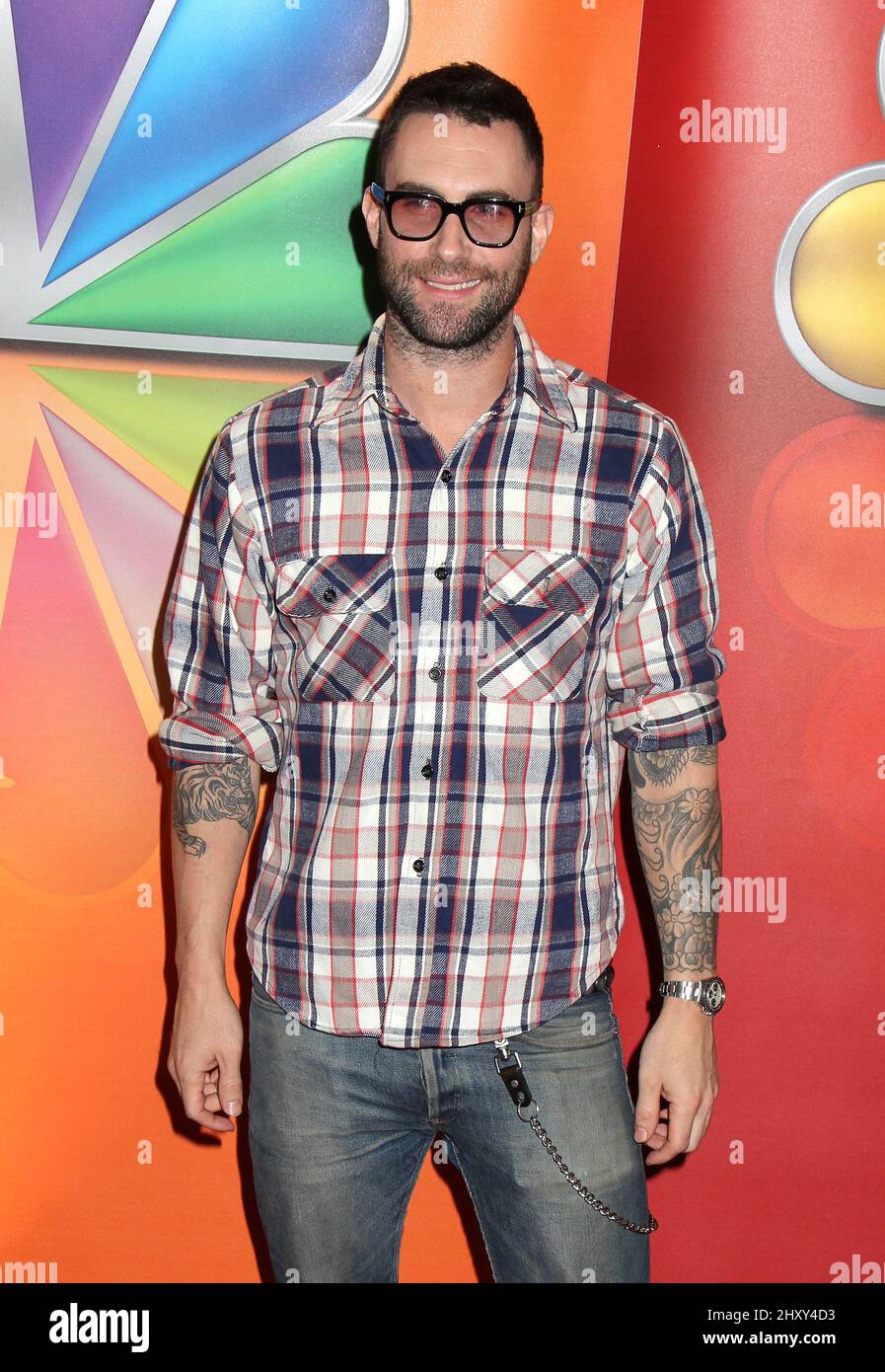 Adam Levine attending NBC's Upfront presentation held at Radio City ...