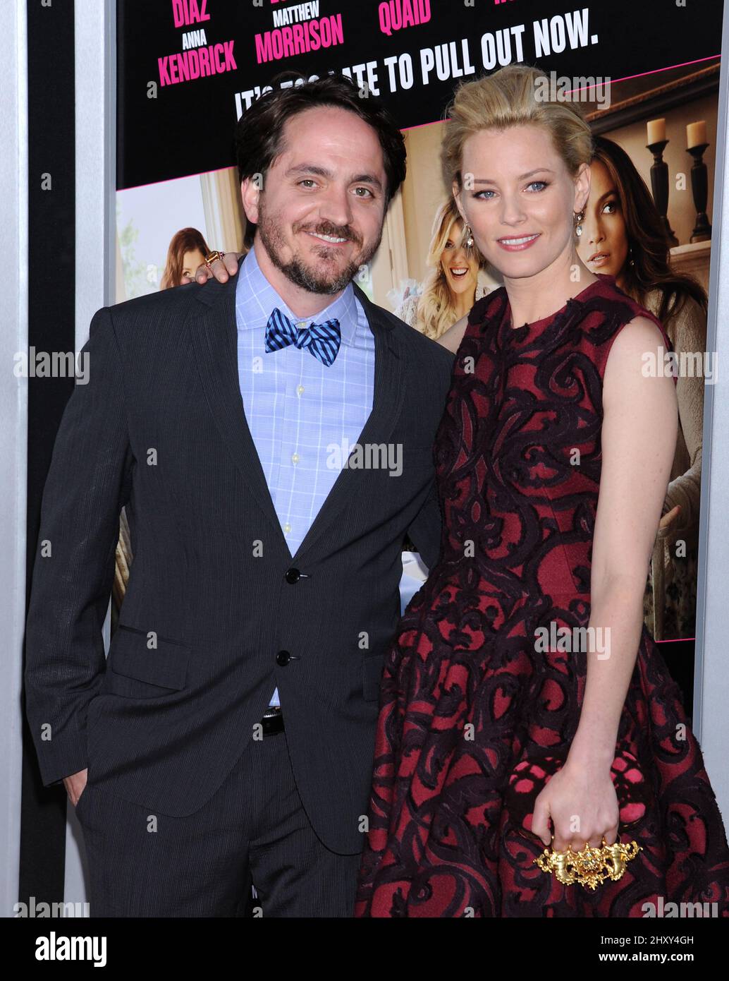 Ben Falcone and Elizabeth Banks attends the "What To Expect When You're ...