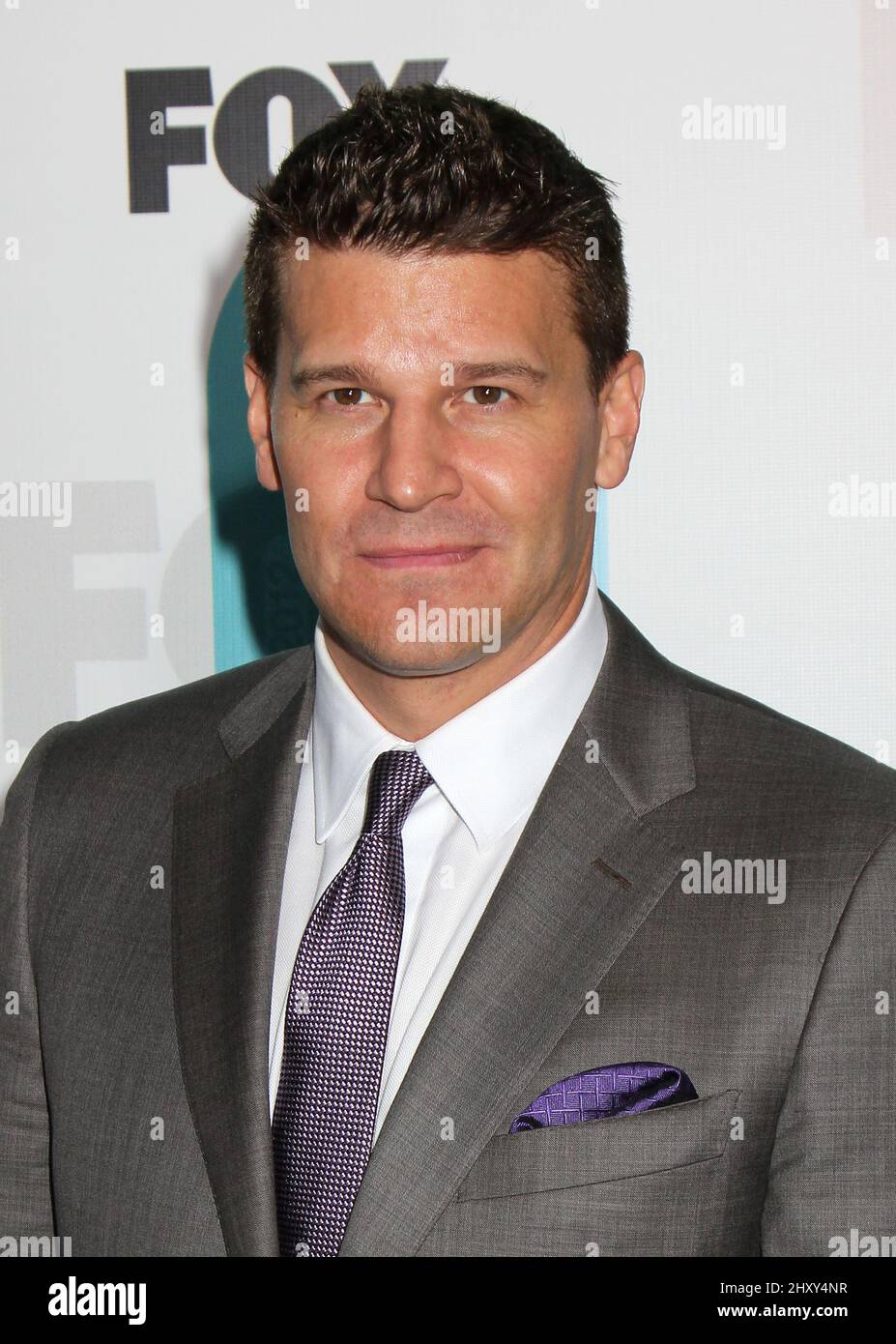 David Boreanaz attends the FOX 2012 Upfront presentation held at ...