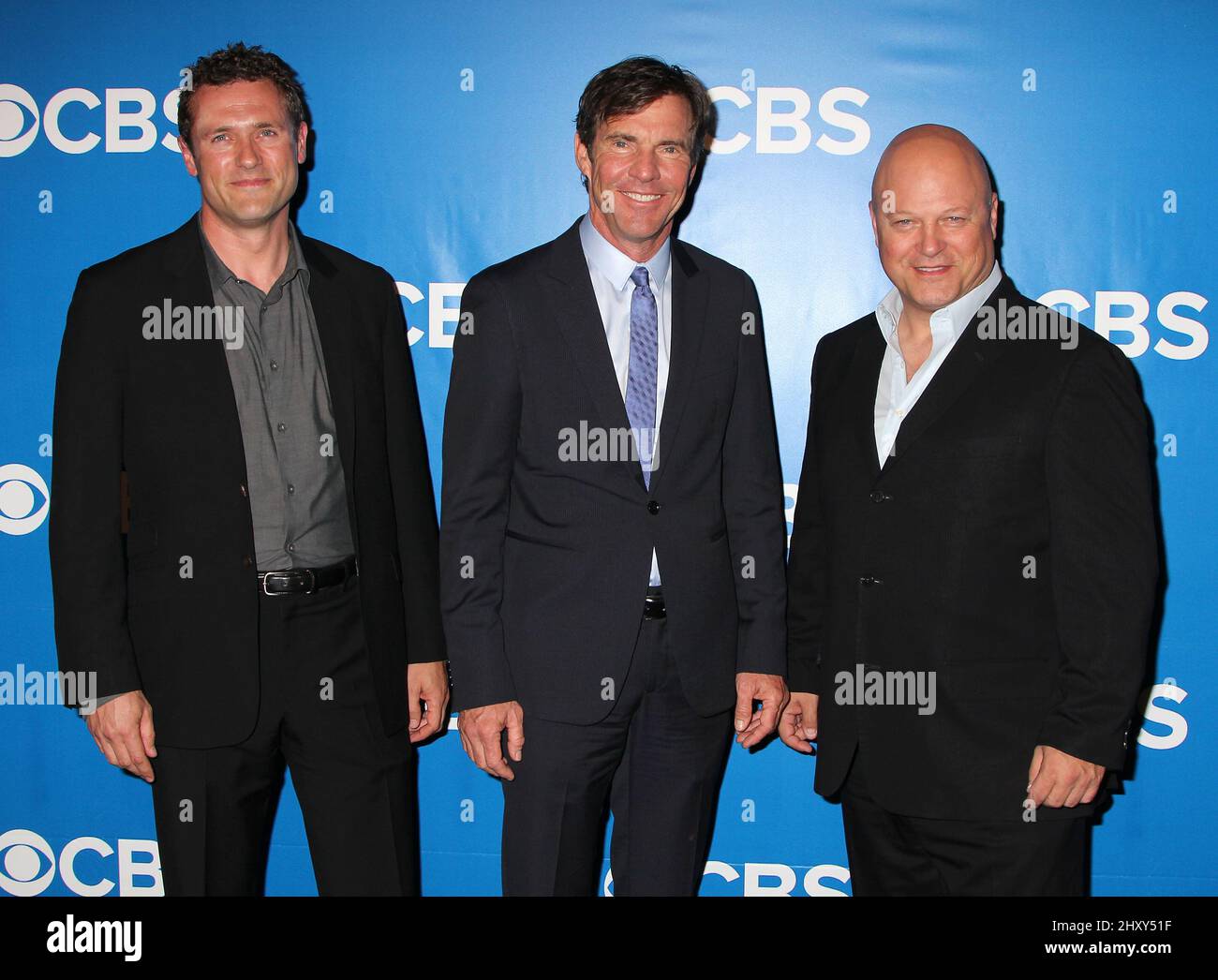 Jason O'Mara, Dennis Quaid and Michael Chiklis attends the CBS 2012 ...