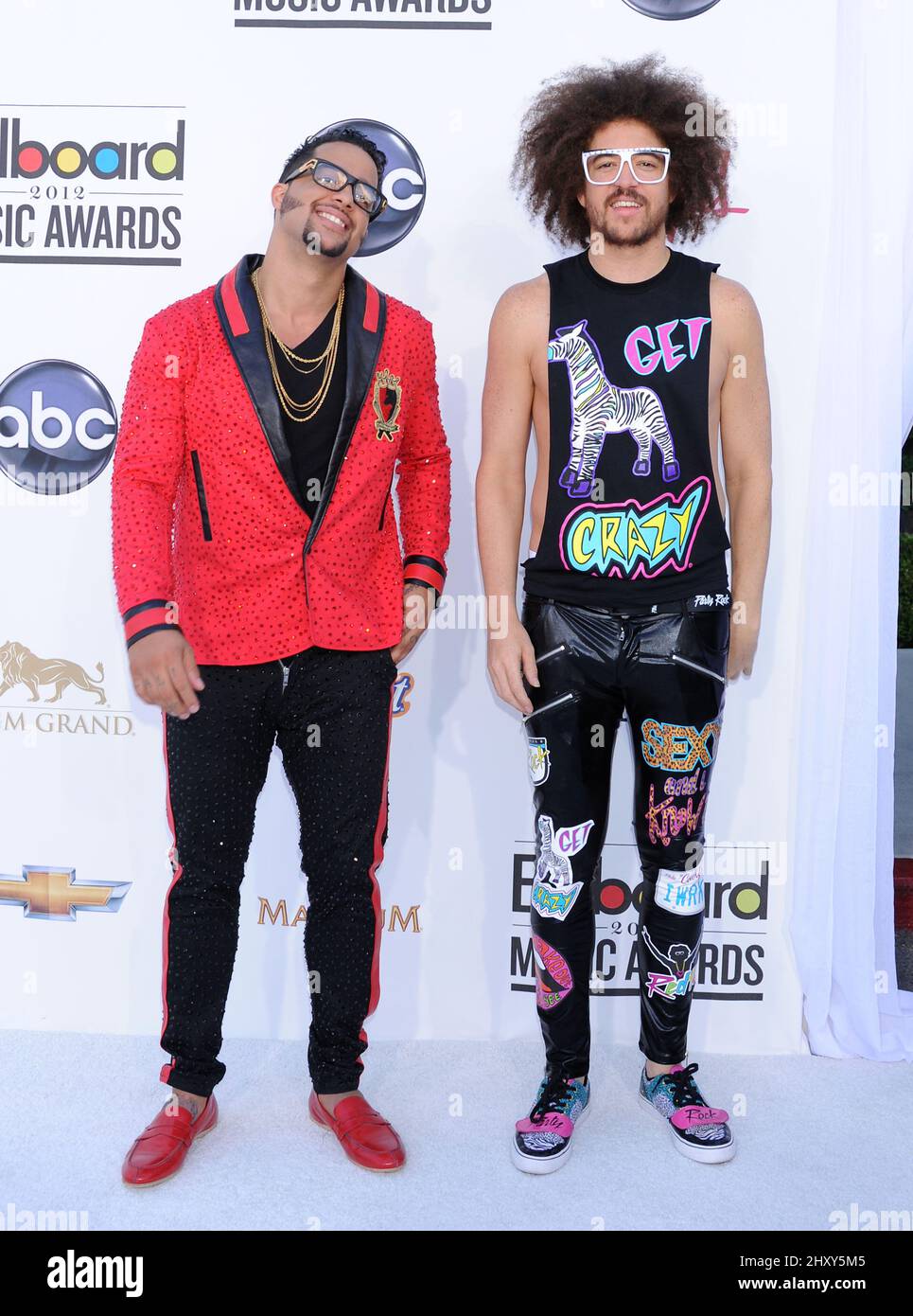 Sky Blu, Redfoo, LMFAO during the 2012 Billboard Awards held at MGM ...