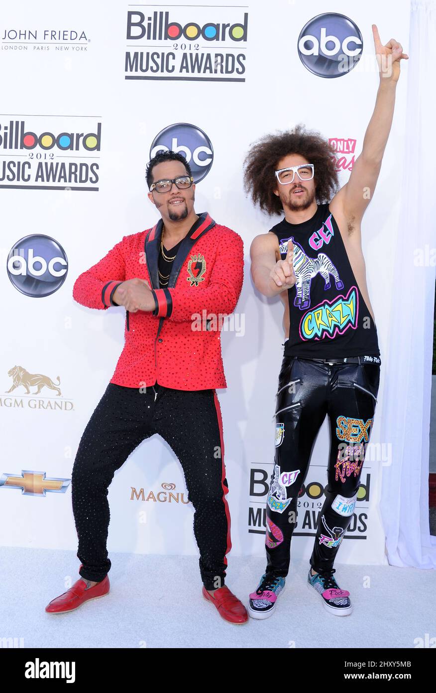 Sky Blu, Redfoo, LMFAO during the 2012 Billboard Awards held at MGM ...