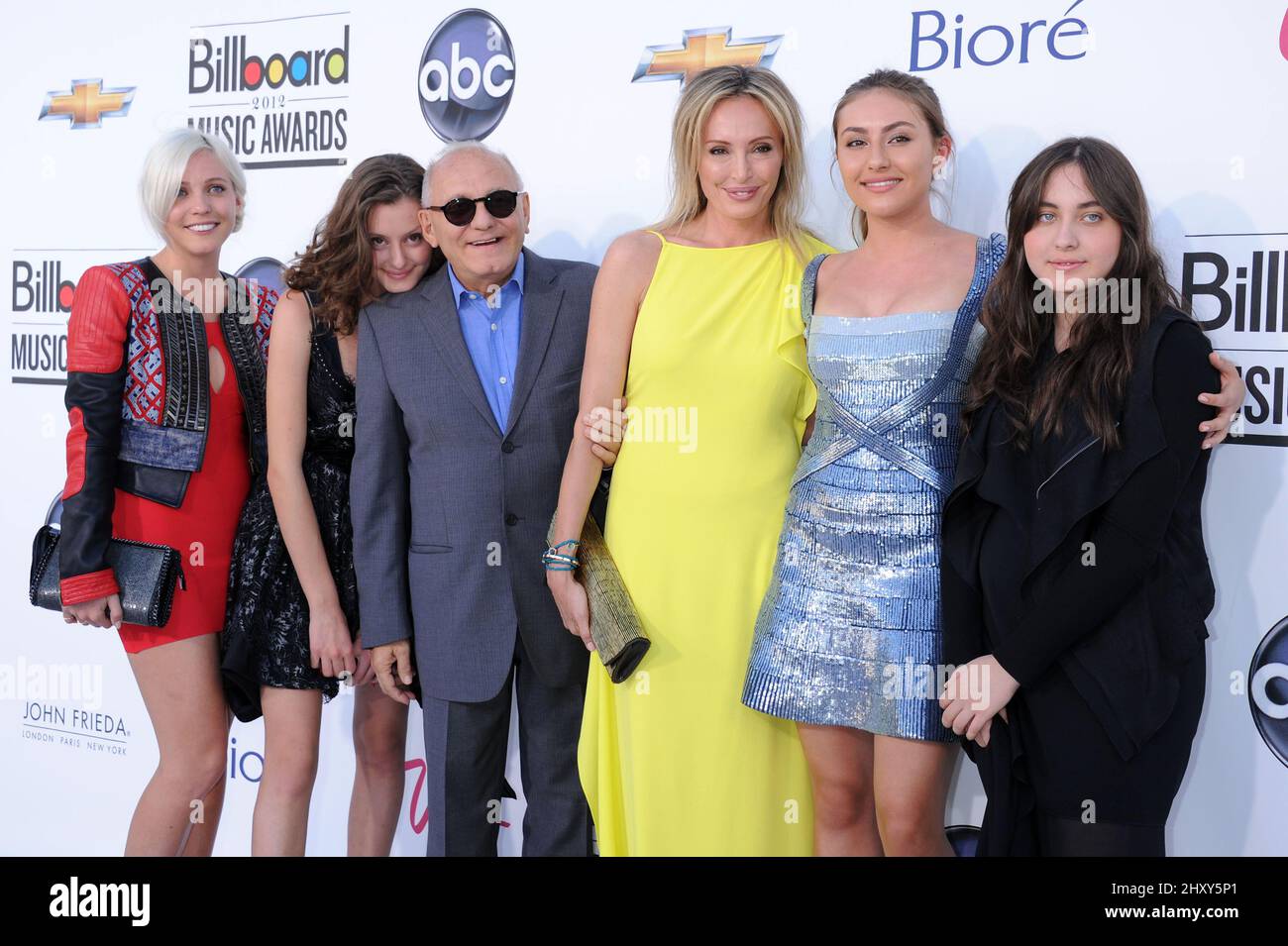 Max Azria, wife Lubov Azria and daughters during the 2012 Billboard ...