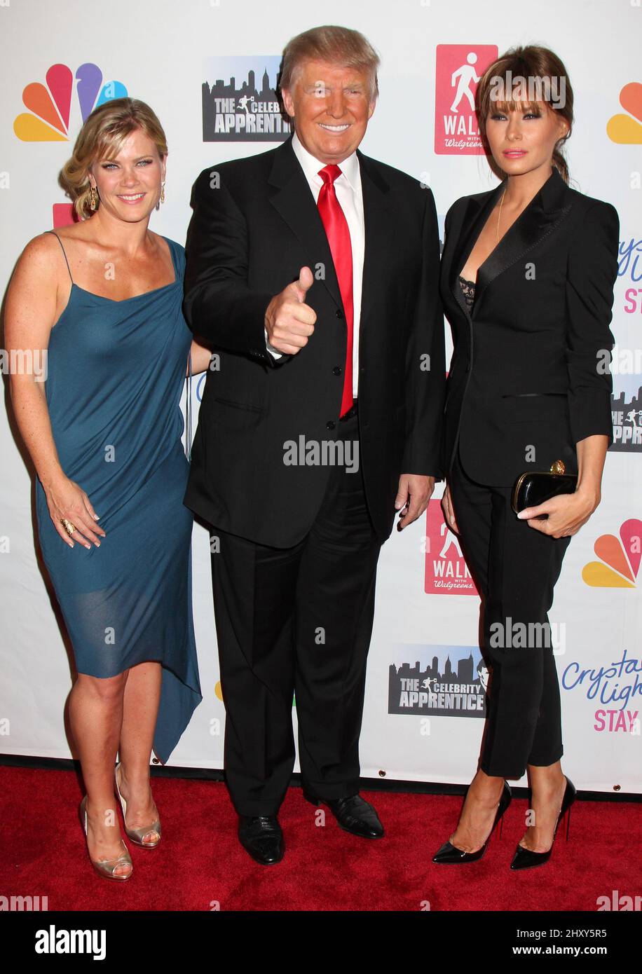 Alison Sweeney, Donald Trump and Melania Trump attending "The Celebrity ...
