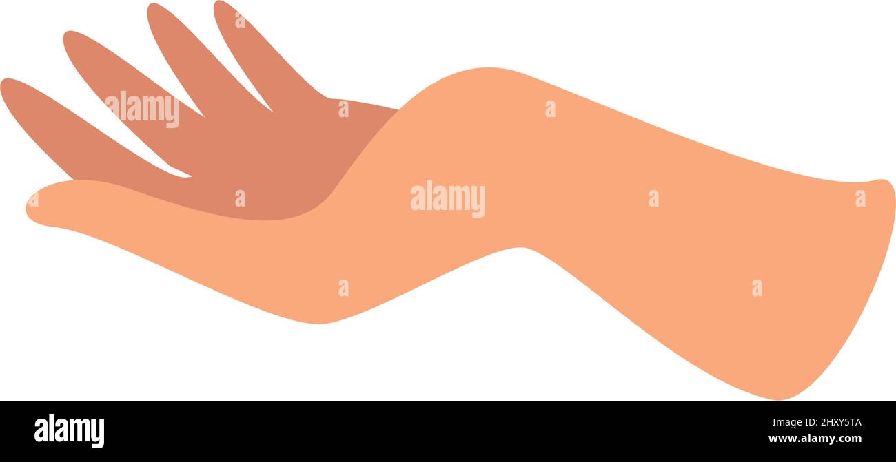 flat human hand illustration Stock Vector Image & Art - Alamy