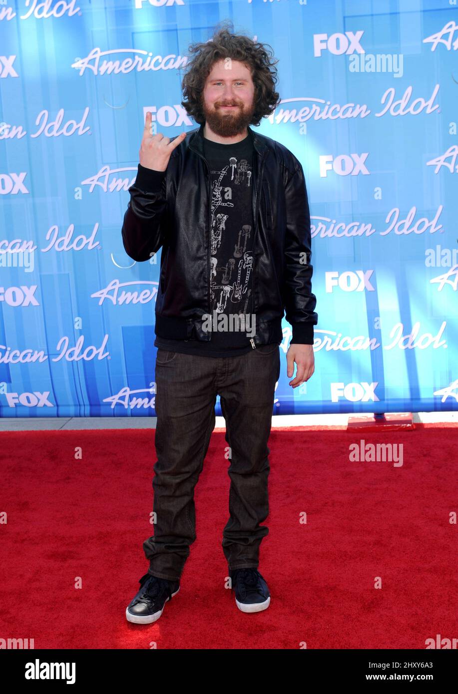 Casey Abrams attends the 2012 American Idol Season 11 Finale held at ...