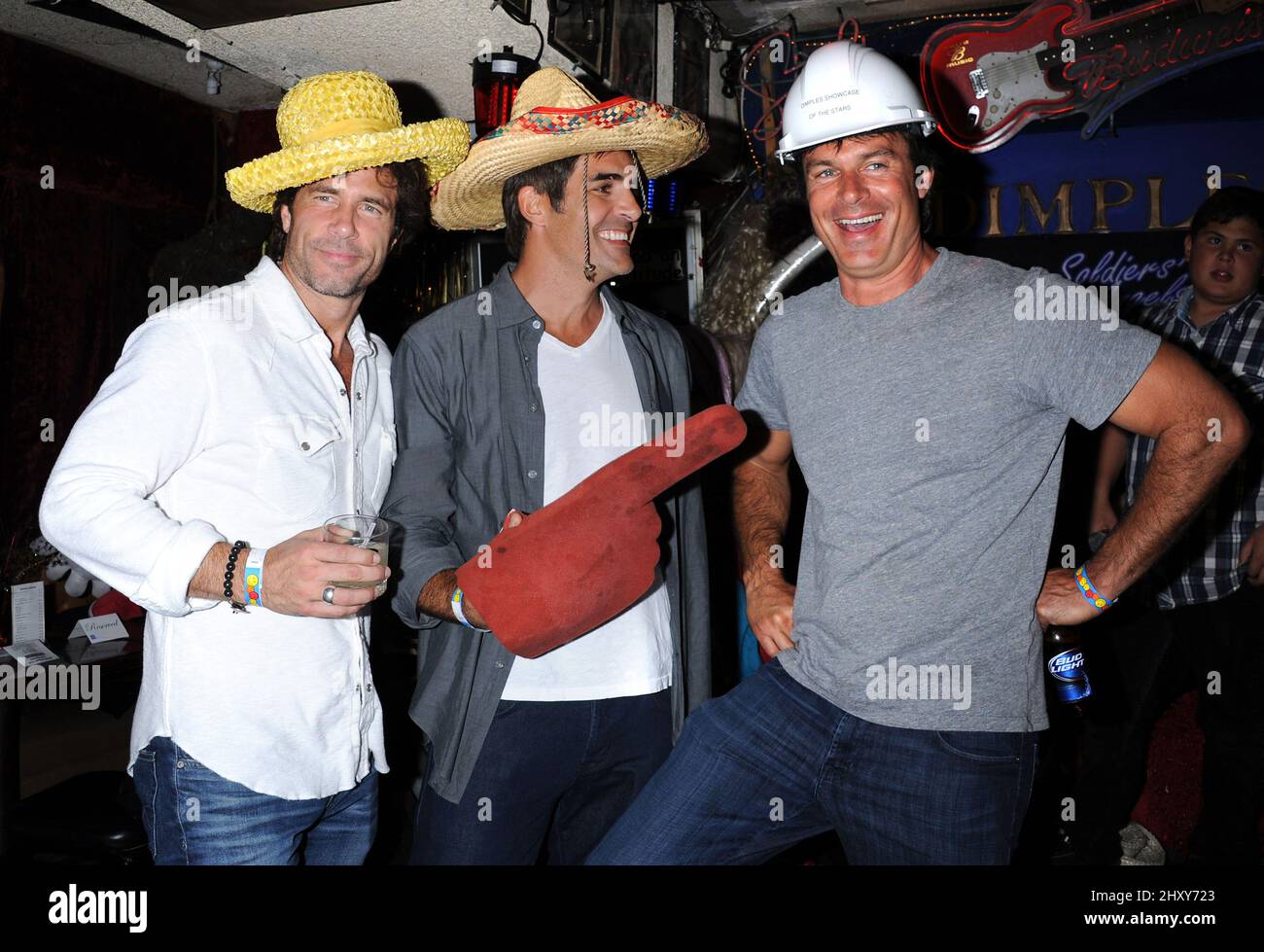 (left-right) Shawn Christian, Galen Gering and Patrick Muldoon takes ...