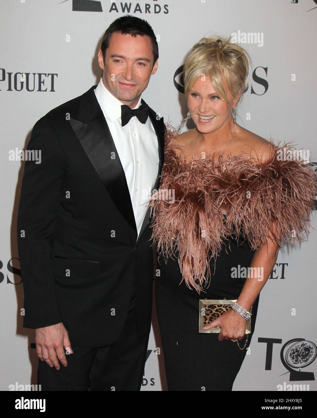 Hugh Jackman and Deborra-Lee Furness attends the 66th Annual Tony ...