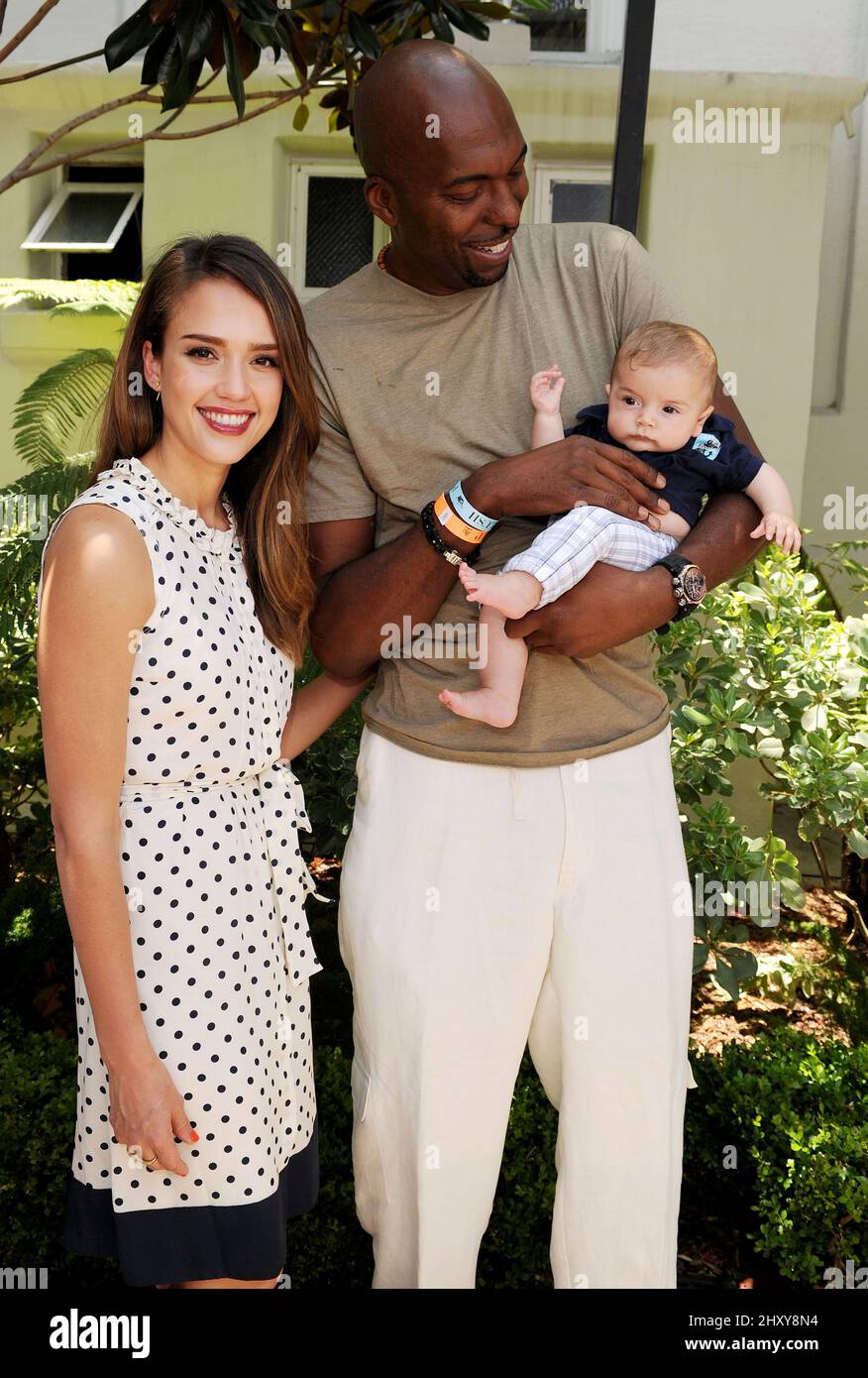 Jessica Alba and John Salley attends the 2012 Plush Event held at ...